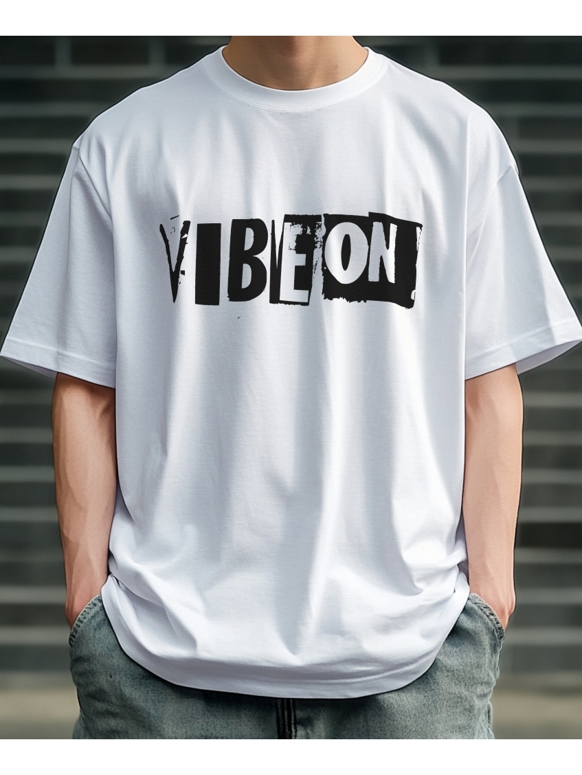เสื้อยืด VIBEON คอตตอน 100% พรีเมียมหนานุ่มใส่สบาย ผ้าไม่ยืด คอไม่ย้วย ...