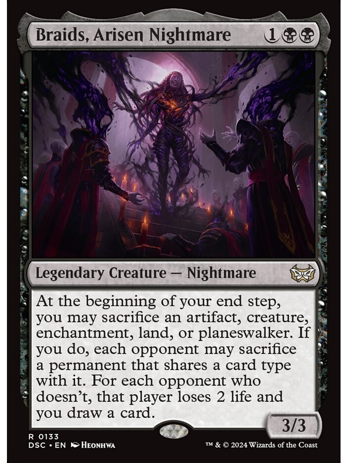 Braids, Arisen Nightmare DSC Duskmourn: House of Horror Commander การ์ด ...