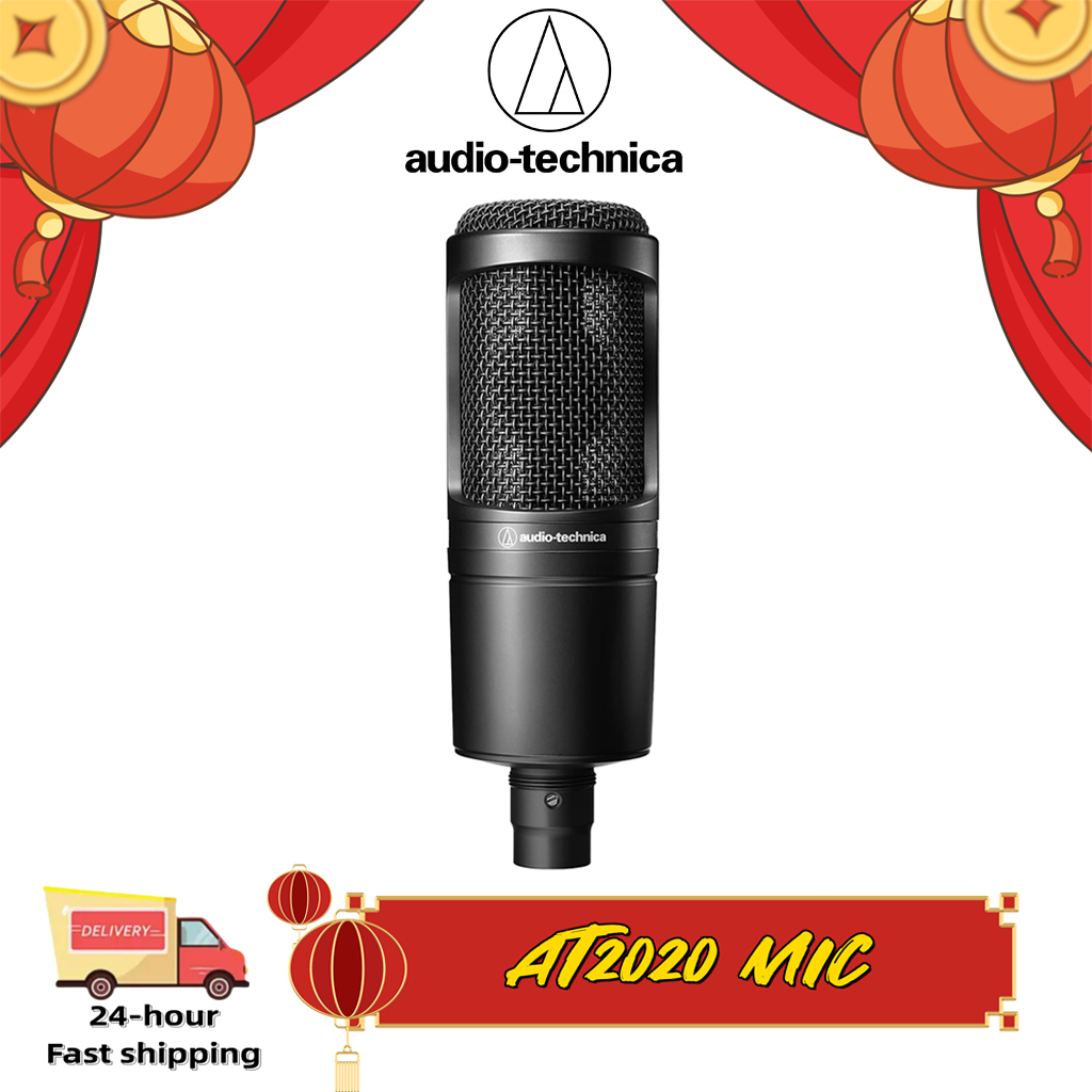 【🔥- 7％ส่วนลด】Audio-Technica AT2020 ไมโครโฟนคอนเดนเซอร์ Cardioid Studio ...