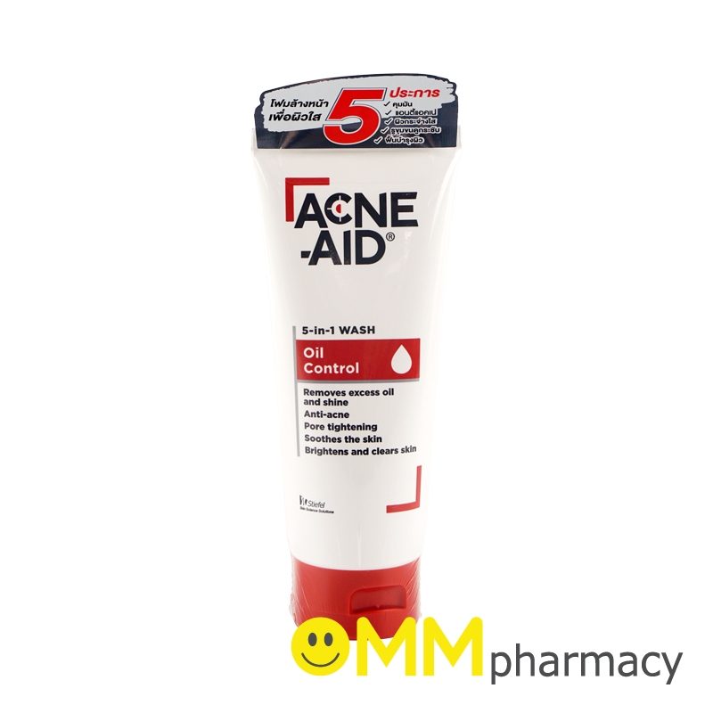ACNE-AID 5IN1 WASH OIL CONTROL 100ML. | Shopee Thailand