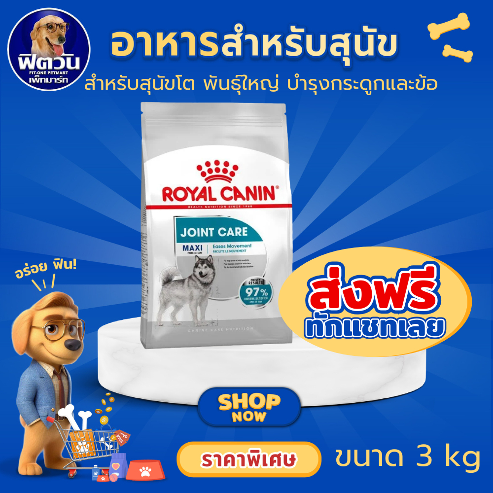 ROYAL CANIN MAXI JOINT CAREADULTสุนัขพันธุ์ใหญ่1ปีขึ้นไป บำรุงข้อ 3 ...