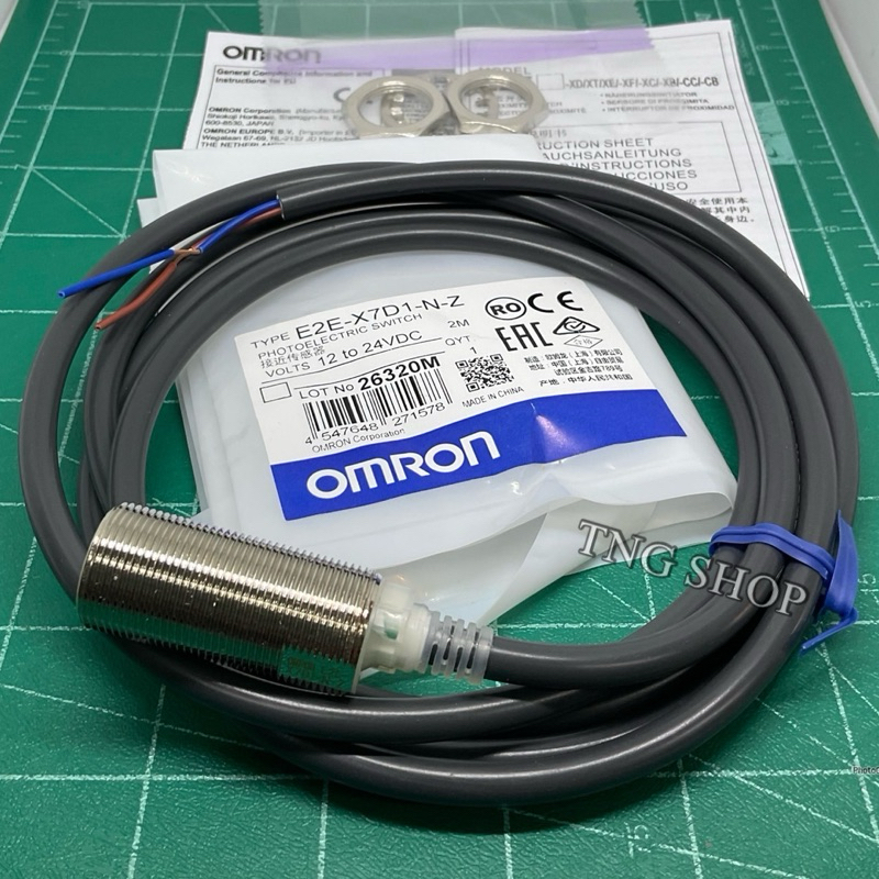 E2E-X7D1-N-Z Omron ขนาด18มิล Proximity sensor เซ็นเซอร์จับโลหะ 2สาย DC ชนิด NO พร้อมส่ง | Shopee ...