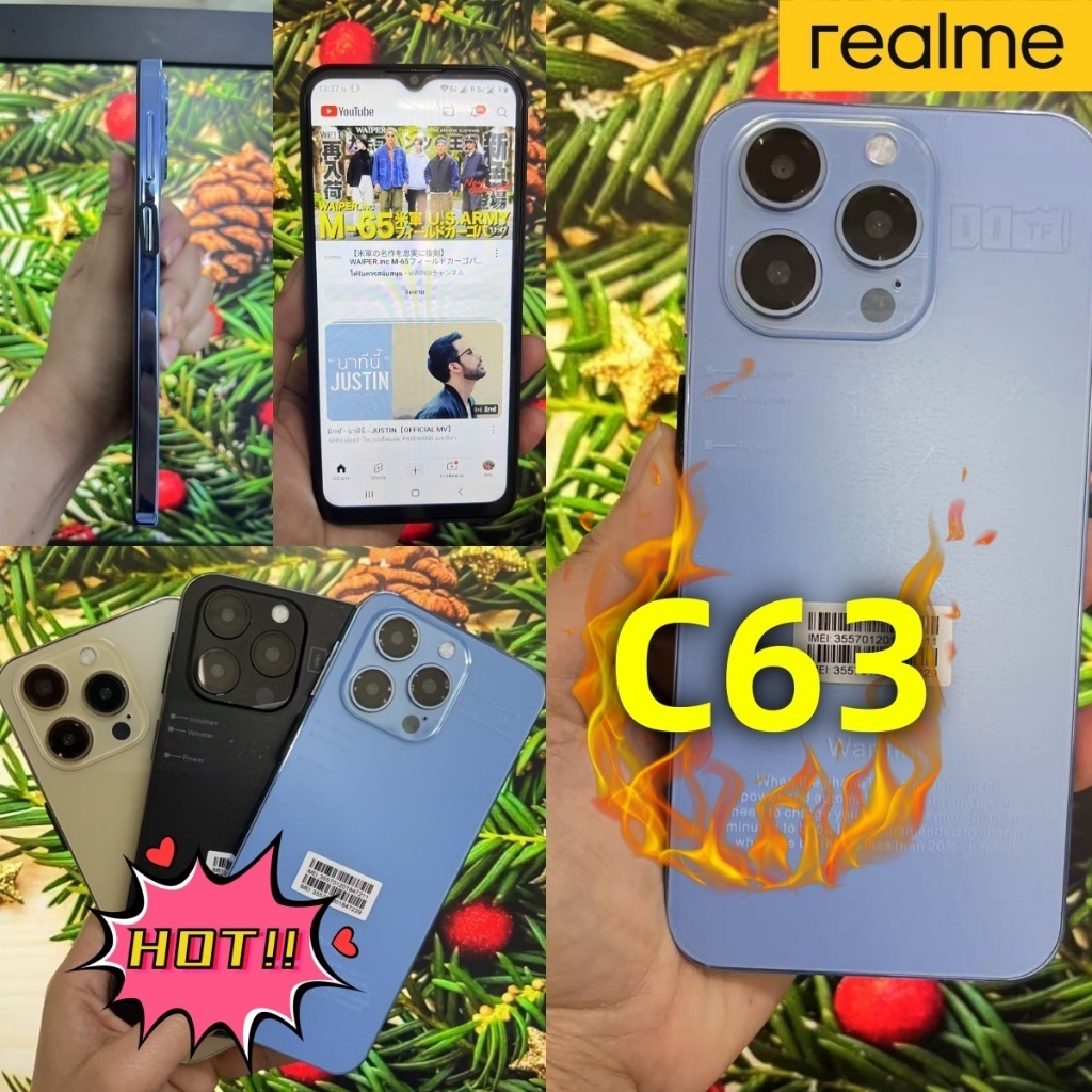 【COD】สมาร์ทโฟน Xiaomi POCO C63 5G ราคาถูก 16GB+256GB/512GB 6.78 นิ้ว ...