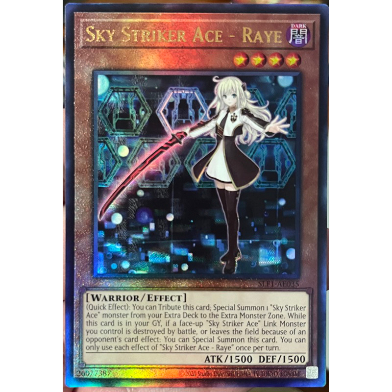 Yugioh Asia-Eng [SLF1-AE035] Sky Striker Ace - Raye (Ultimate Rare) การ์ดยูกิแท้ถูกลิขสิทธิ์ ...