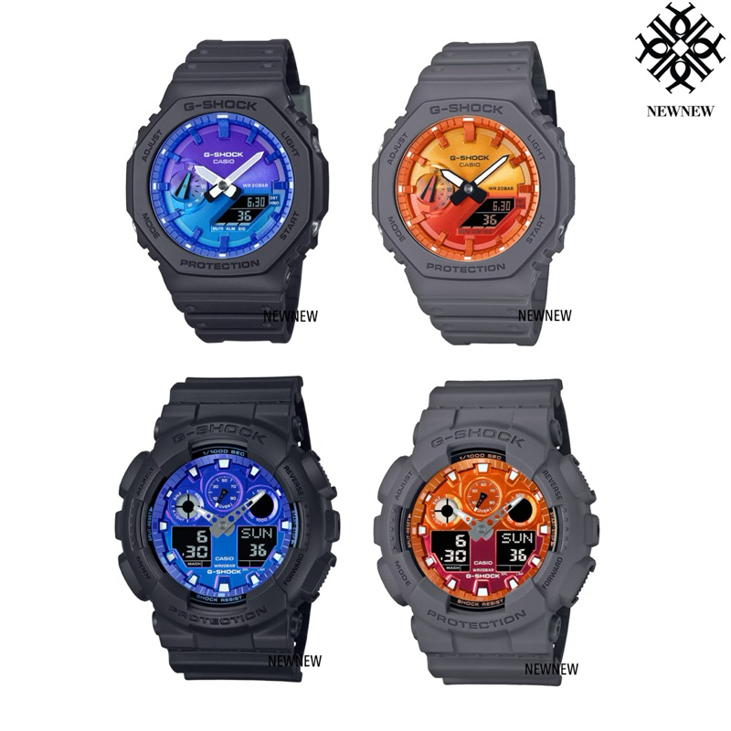 CASIO G-SHOCK GA-2100FL-1A GA-2100FL-8A GA-100FL-1A GA-100FL-8A ของแท้ ...