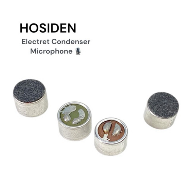 ไมโครโฟน ไมค์ขนาดเล็ก Electret Condenser Microphone Units HOSIDEN ...