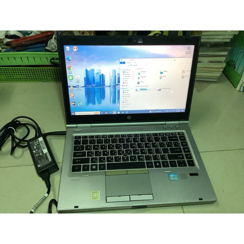 ขอบยางหน้าจอ,ลำโพงตำหนิ โน้ตบุ๊คHP i5 แบต1.20ชม win10,HP Elitebook-8460P i5-2540M Gen2 Cpu 2.60 ...