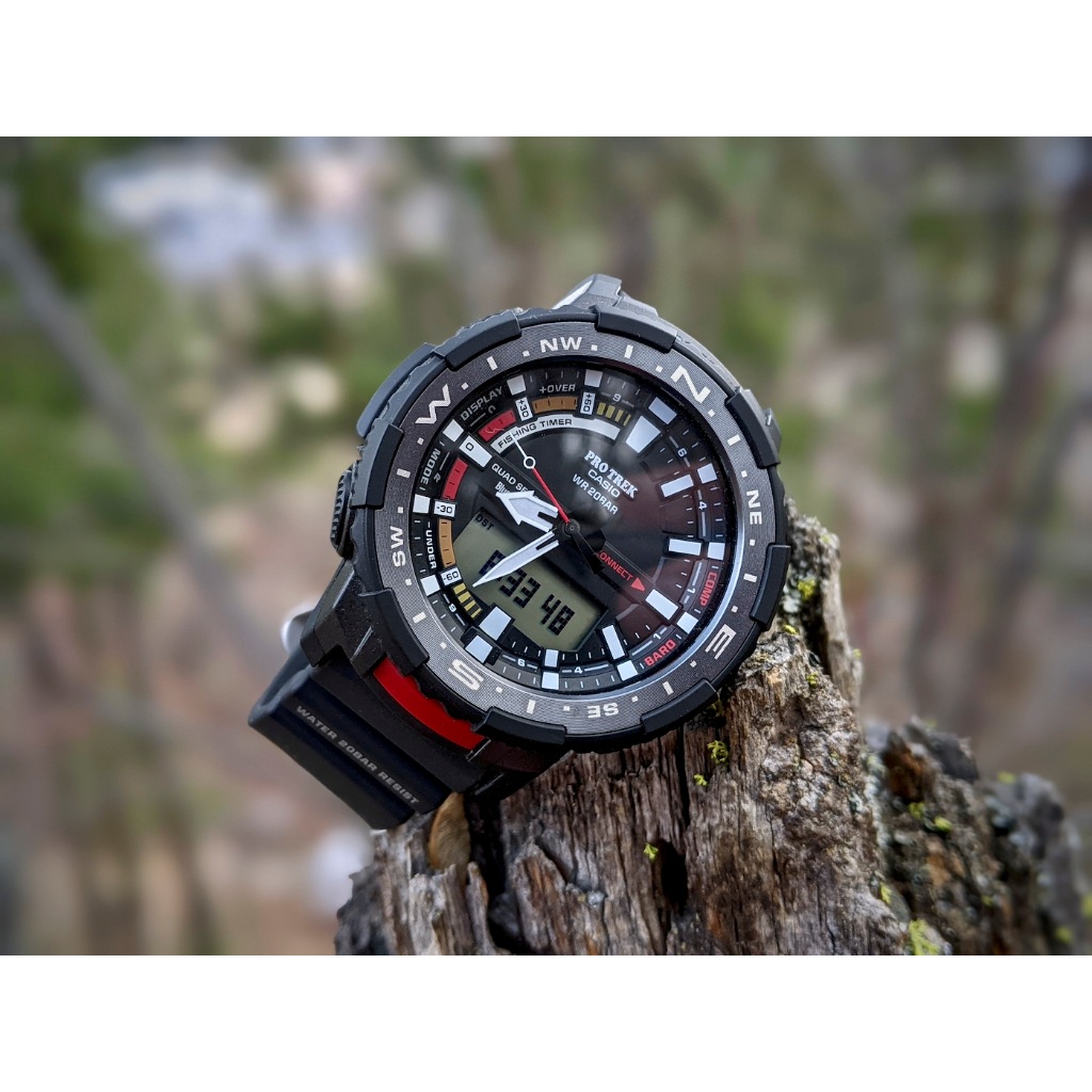 New Pro Trek Protrek PRT-B70 บลูทูธ สายตกปลา และเดินป่า ประกันศูนย์ 1 ...