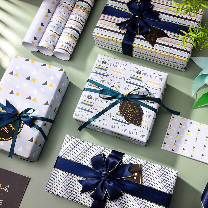 กระดาษห่อของขวัญ 50*70cm gift wrapping paper | Shopee Thailand