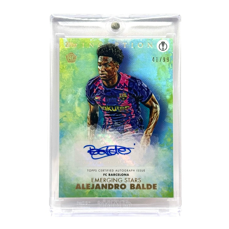Topps Inception ALEJANDRO BALDE FC BARCELONA Autograph /99 RC | Shopee ...