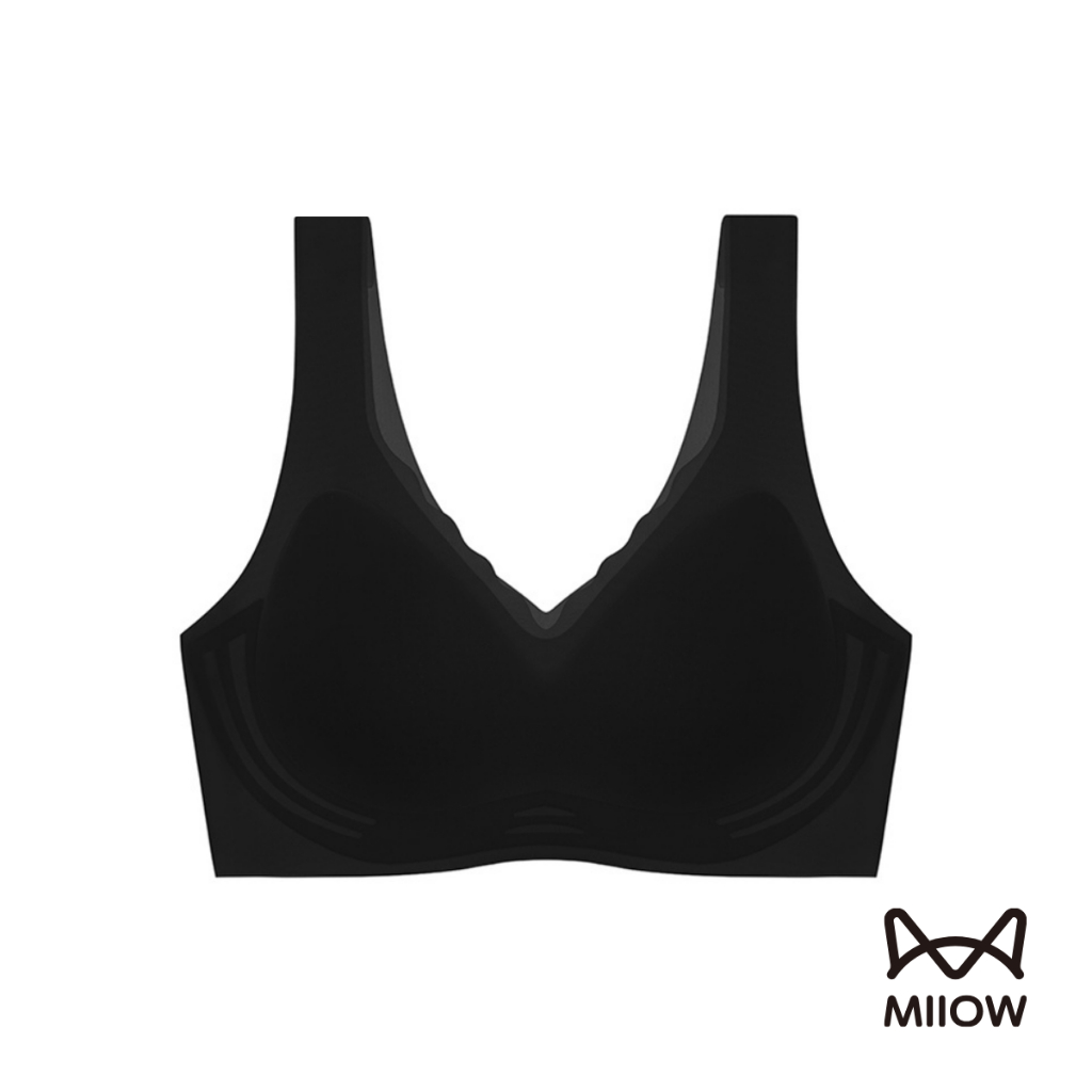 MIIOW บราไร้โครงดีไซน์หลังรูปตัว U ผ้าไอซ์ซิลค์เย็นสบาย รองรับหน้าอก ...