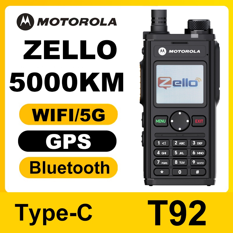 Motorola Zello T92 5000mAH 5000KM SIM Network Radio GPS 4G Wifi ...