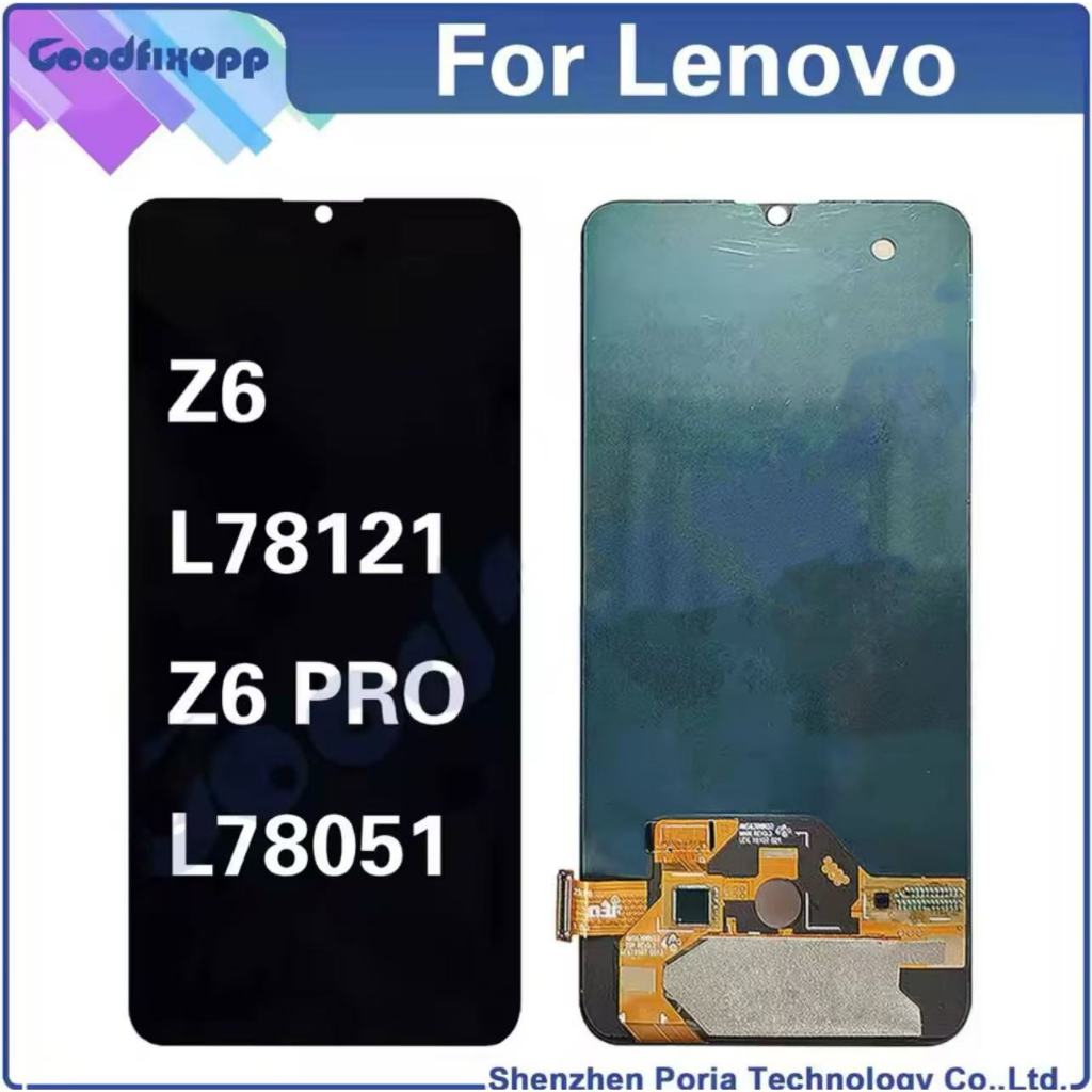 หน้าจอ AMOLED ต้นฉบับ 6.39 สำหรับ Lenovo Z6 Pro Z6Pro L78051 จอแสดงผล LCD L78121 + เปลี่ยนการ ...