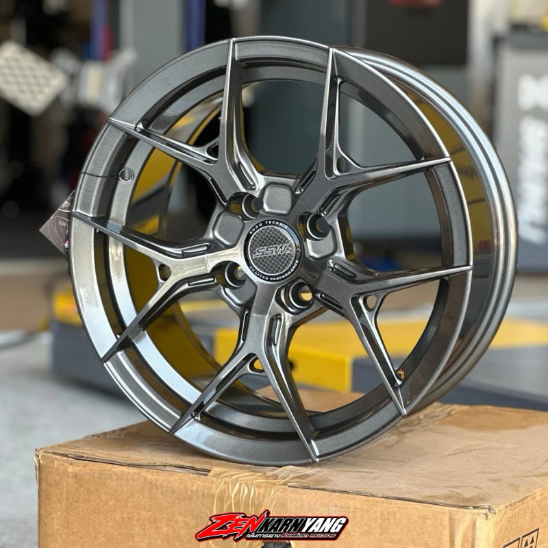 ล้อแม็กซ์ขอบ15“ SSW S385 กว้าง7 ET35 สีGM เทาเงา PCD4/100 (ราคา4วง) | Shopee Thailand
