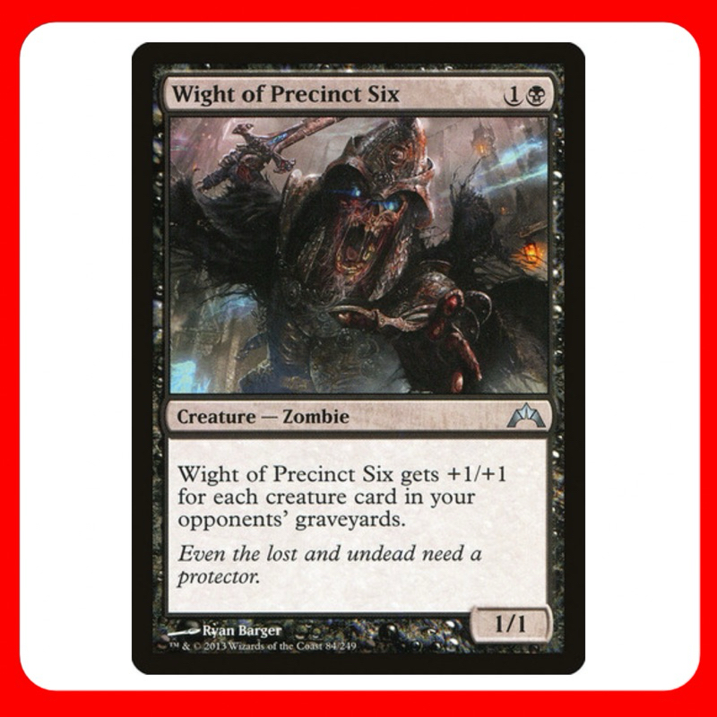 [MTG] Wight of Precinct Six [GTC] [BLACK] [UNCOM] [NORMAL] [ENG] (การ์ดเมจิค / Magic the ...