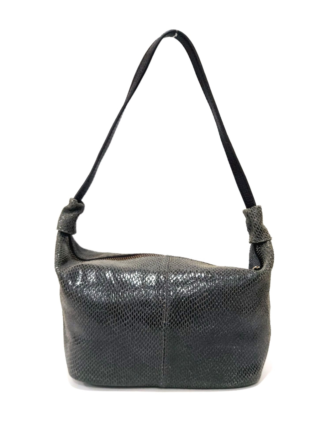 Marni python leather shoulder bag Dark Grey กระเป๋าหนังแท้ แบรนด์แท้จากยุโรป | Shopee Thailand