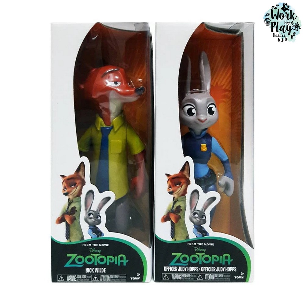 Disney Zootopia Nick Wilde & Judy Hopps Large Action Figure Set ซูโท ...