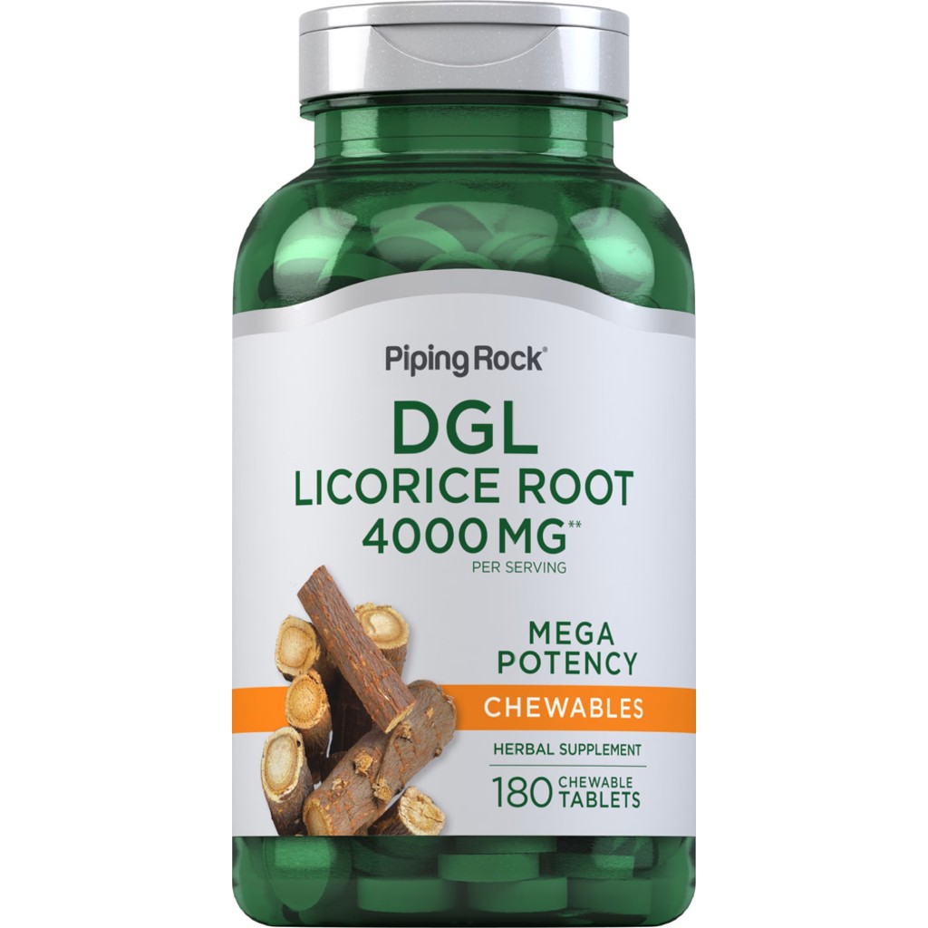 DGL Licorice Root / Deglycyrrhizinated) 4,000 mg. (180Chewable) สารสกัด ...
