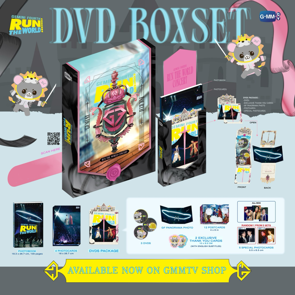 DVD BOXSET GEMINI FOURTH RUN THE WORLD CONCERT | Shopee Thailand