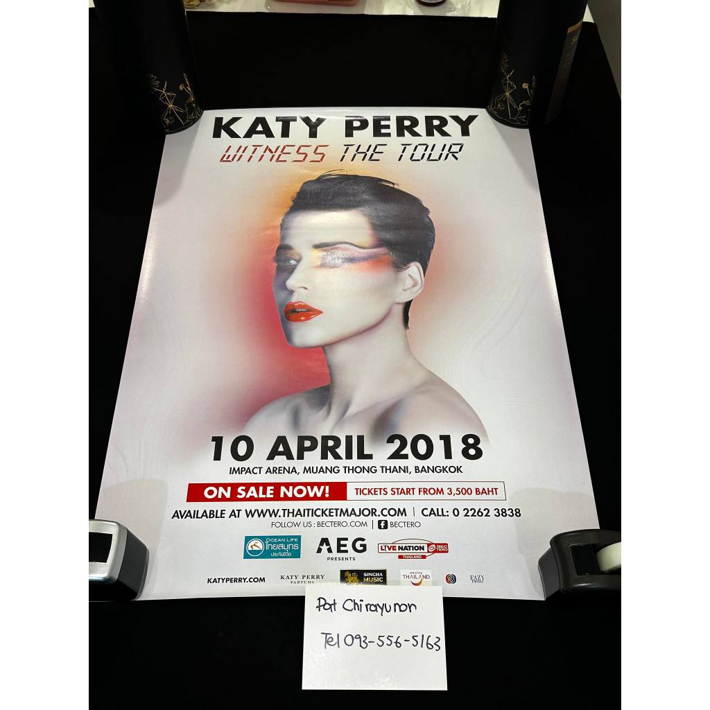 Katy Perry - Official Poster Witness Tour 2018 [Thailand Edition] 69x50 ...