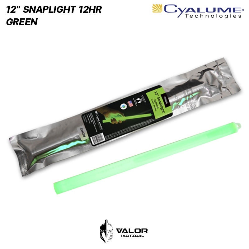 Cyalume - 12" SnapLight 12hr [Green] แท่งไฟ ส่องสว่างนาน 12ชั่วโมง Glow ...