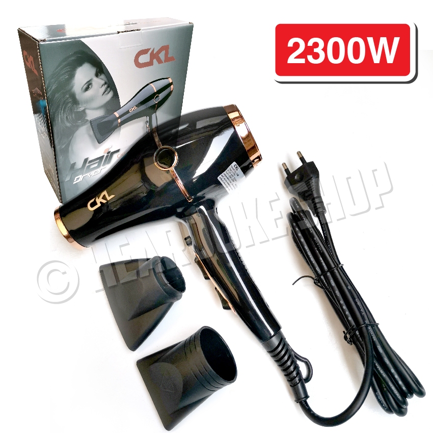 CKL ไดร์เป่าผม 2300 วัตต์ รุ่น CKL- 1688 ปรับแรงลมได้ 2 ระดับ ความร้อน 2 ระดับ (พร้อมหัวปรับ 2 ...