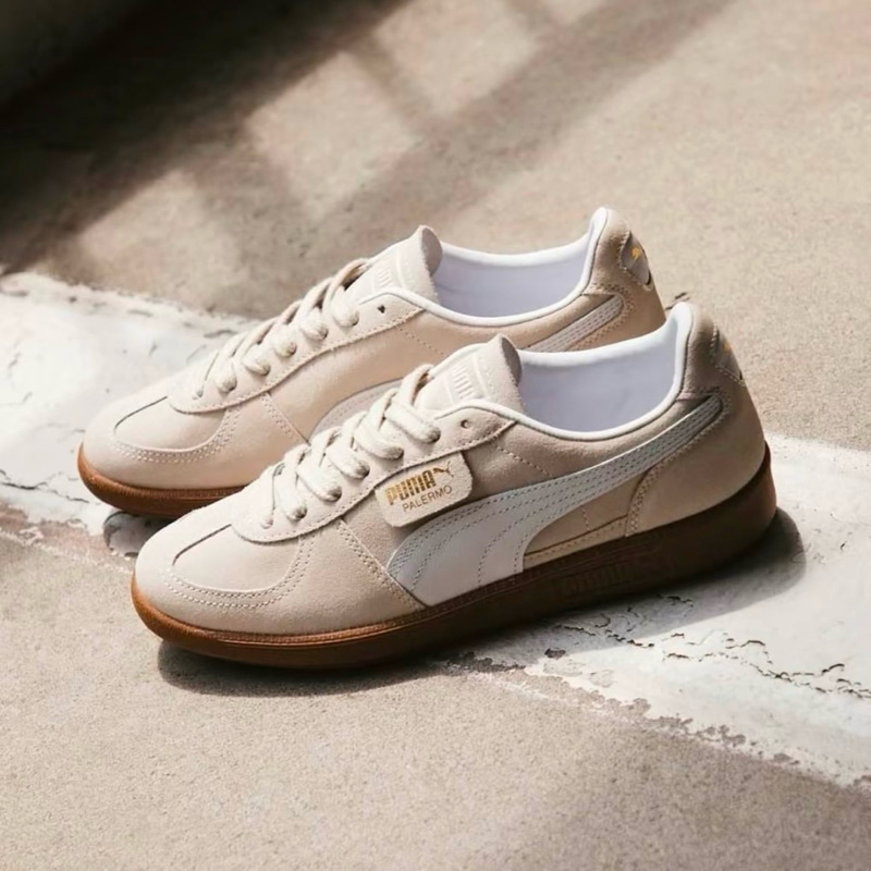 (สินค้าพร้อมส่ง) Puma Palermo Alpine Snow สีครีม ของแท้ 100% | Shopee ...