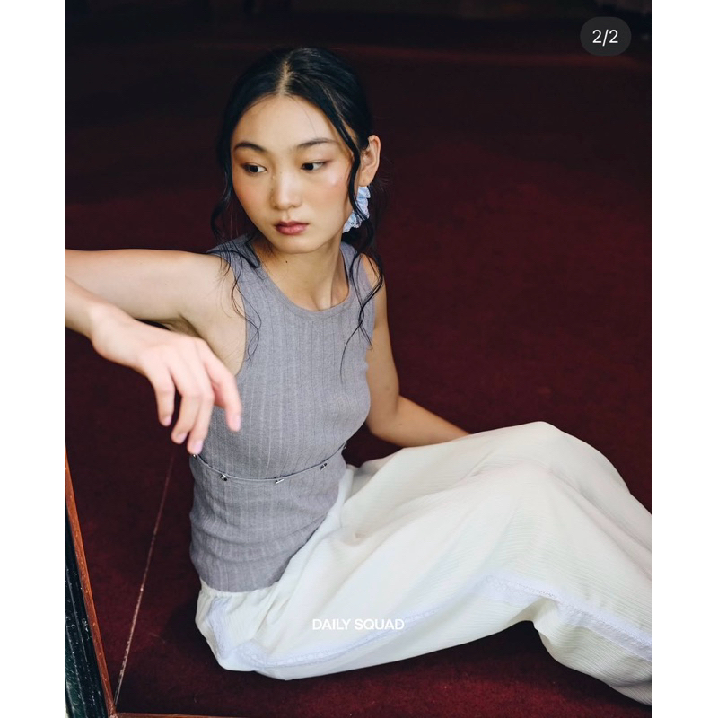ส่งต่อ Daily Squad - Clay Tank Top (Ash Grey, S) | Shopee Thailand