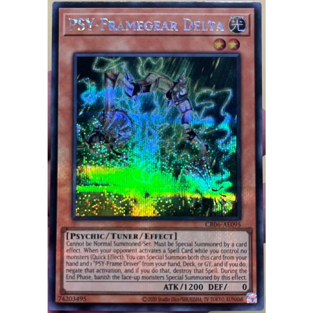 Yugioh Asia-Eng [CR06-AE095] PSY-Framegear Delta (Secret Rare) การ์ดยูกิแท้ถูกลิขสิทธิ์ | Shopee ...