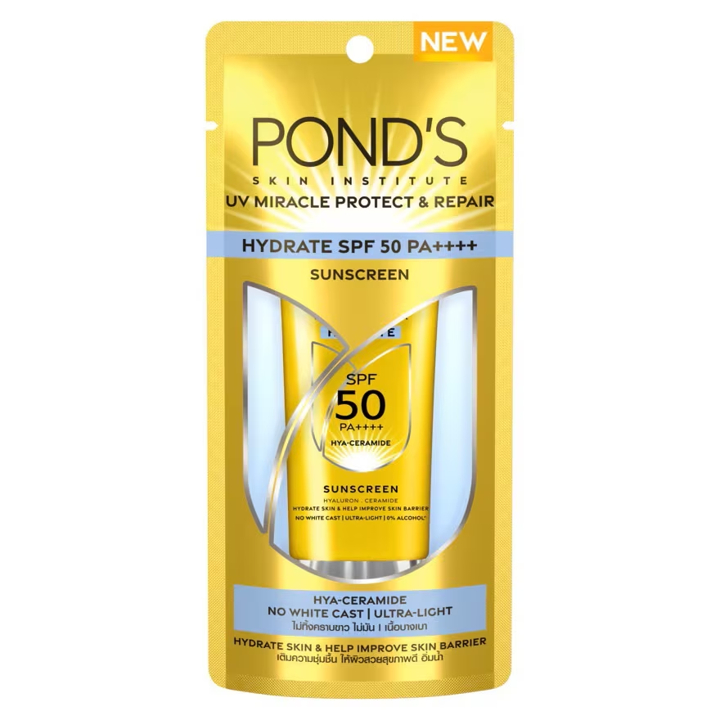 Ponds UV Miracle Protect Repair Hydrate SPF 50 PA++++ พอนด์ส ยูวี มิรา ...