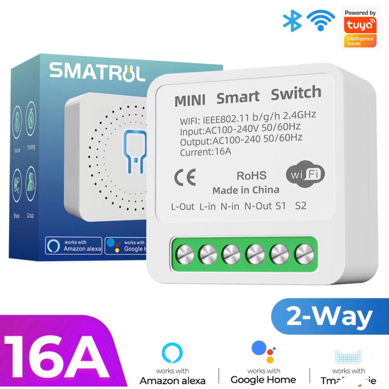 Wi-Fi smart switches 220V 16A | Shopee Thailand