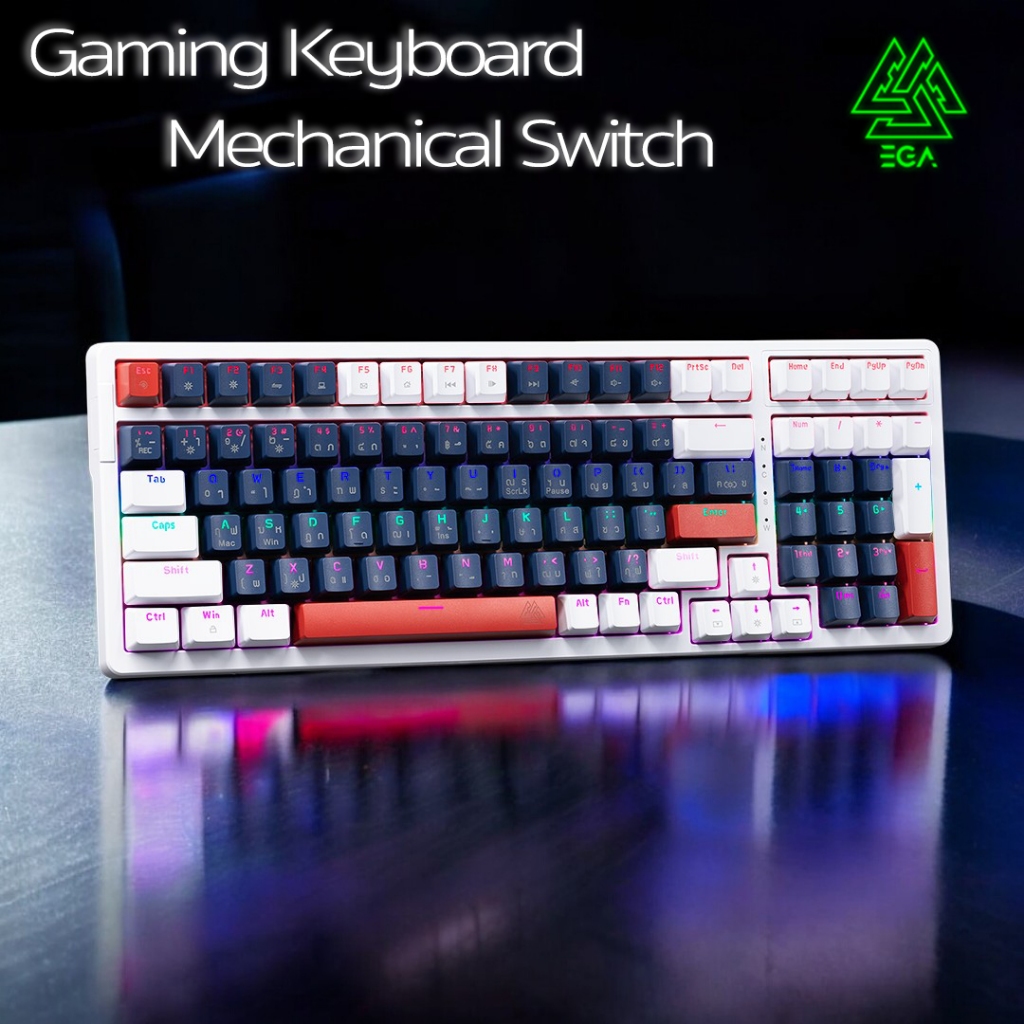 EGA Type CMK1 Custome CIY Gaming Keyboard Mechanical [Switch Blue ...