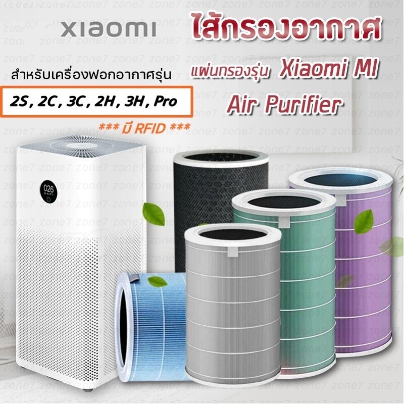 (มี RFID) สำหรับ เครื่องฟอกอากาศ Xiaomi Mi Air Filter ไส้กรอง อากาศ ...