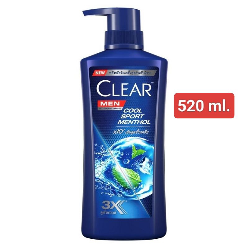 แชมพูเคลียร์ เมน แอนตี้แดนดรัฟ 520ml (1ขวด) | Shopee Thailand