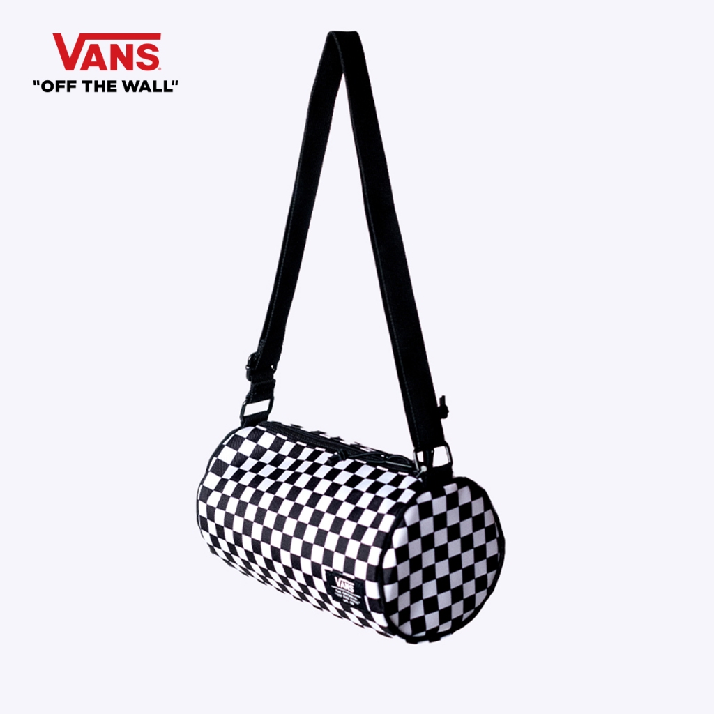 VANS TP SMALL BARREL BAG 12.5MM - BLACK/WHITE/CHECK กระเป๋า กระเป๋า ...