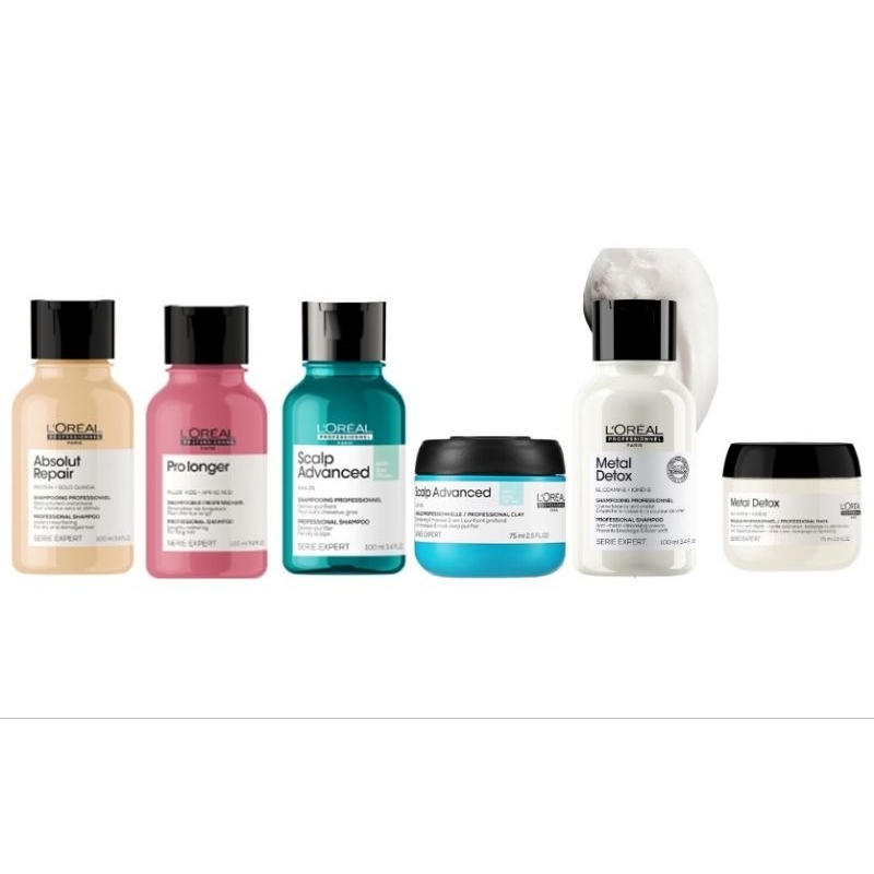 แชมพู ทรีทเม้น มาส์ก ลอรีอัล พกพา ทดลอง บำรุงผม ผมแห้งเสีย L'Oreal ...