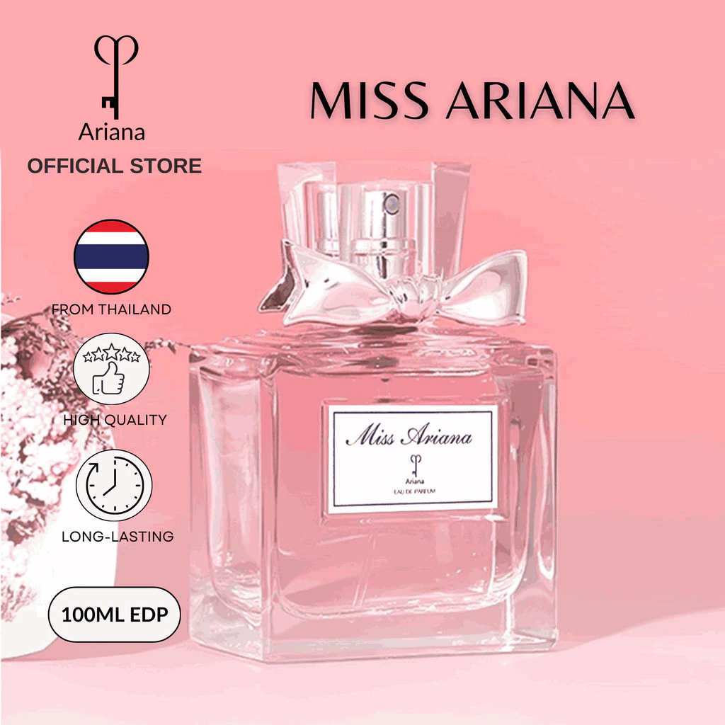 ARIANA Miss Ariana 100ml สำหรับน้ำหอมที่ยาวนาน EDP กลิ่นหอมดอกไม้มัสค์ ...