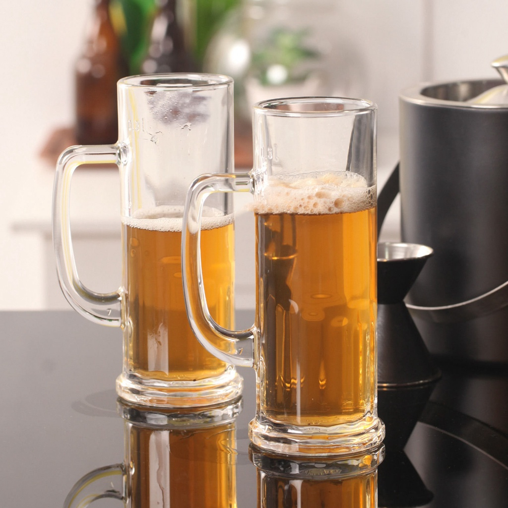 🚚JJGLASS - (Ocean) P00940 Berliner Beer Mug 12 3/4oz.(365ml.) แก้วหู แก้วหูทรงสูง แก้วโอเชี่ยน ...