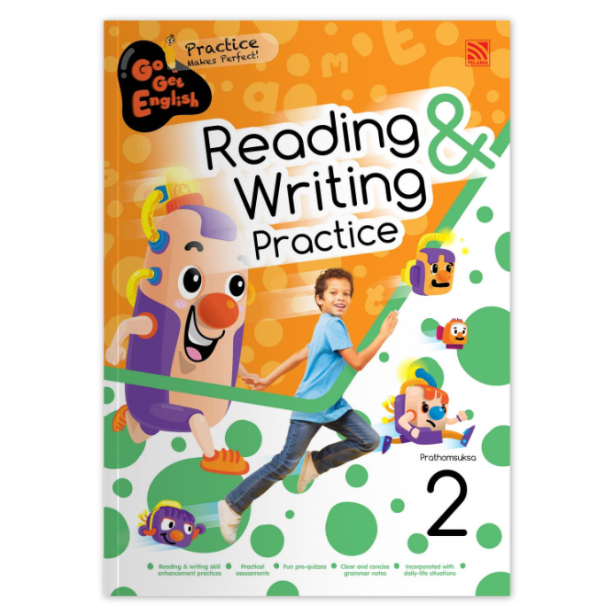 หนังสือเรียนระดับประถม Go Get English Reading & Writing Practice P2 | Shopee Thailand
