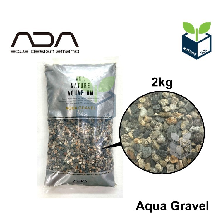 ADA Aqua Gravel 2kg กรวด สำหรับตกแต่งตู้ปลา ตู้พรรณไม้น้ำ ขนาด 2kg ...