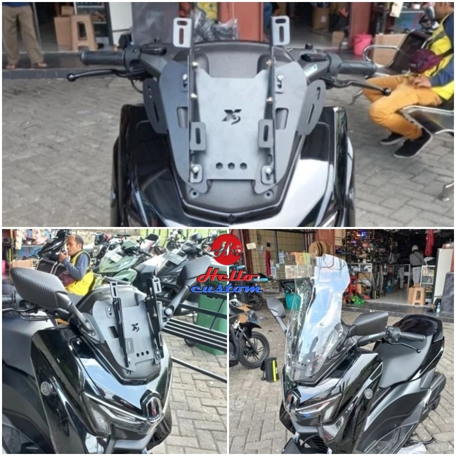 ชุดยกกระจก NEW NMAX TURBO 2025 งาน Powder Coat ชุดยกพร้อม กระจกข้าง ...