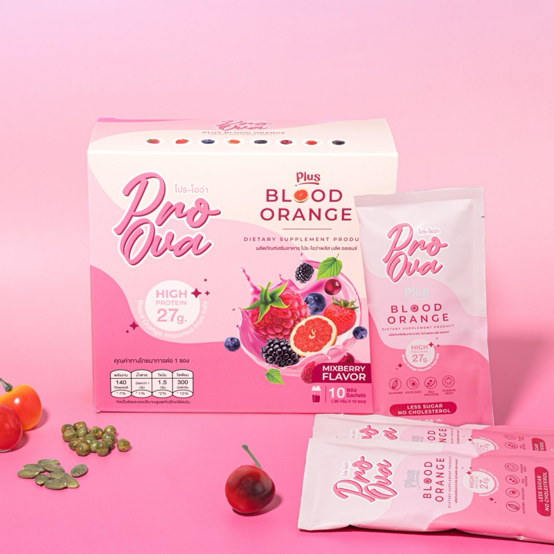 Pro-ova plus โปรโอว่าพลัส โปรตีนพืช, ไม่มีถั่วเหลือง, pcos ทานได้ ...