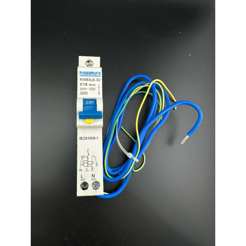 KAWAMURA KWB3LE-32 C16 30S และ KWB3LE-32 C20 30S , ขนาด 16Aและ20A,1pole ...
