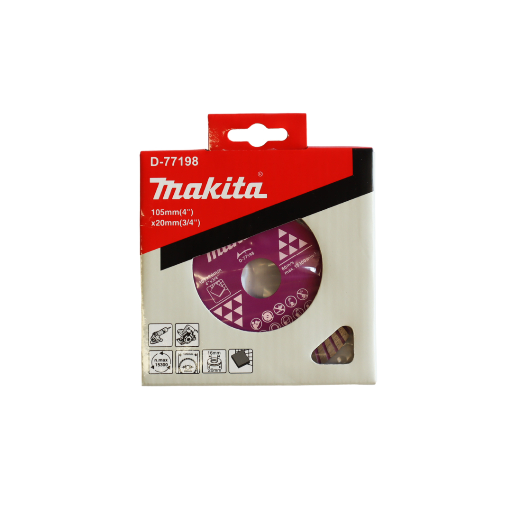 ใบตัดเพชร MAKITA ขนาด 4 นิ้ว D-77198 ของแท้ 100% แบบบาง ตัดคอนกรีต ตัด ...