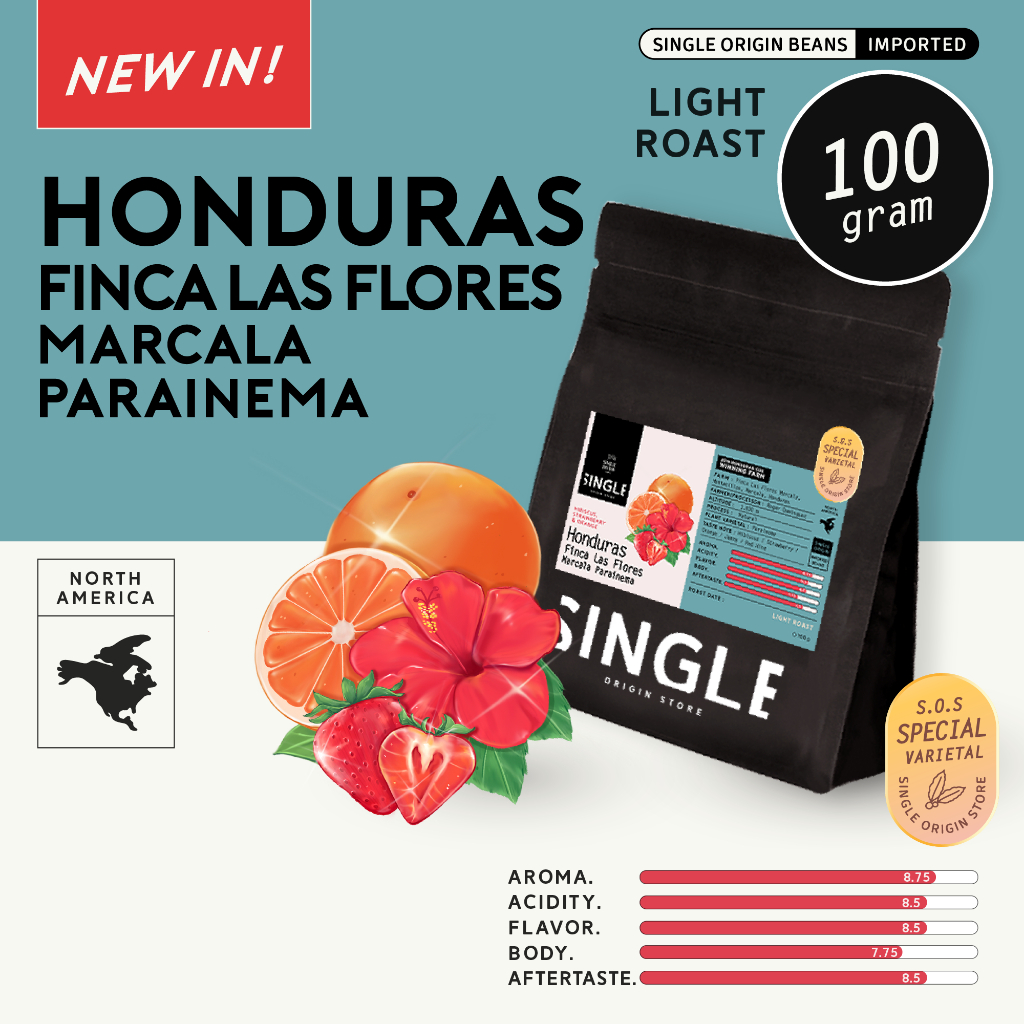 (Flash Sale รอบคั่ว 8/4/2025 ขนาด 100-200g) Honduras Finca Las Flores ...