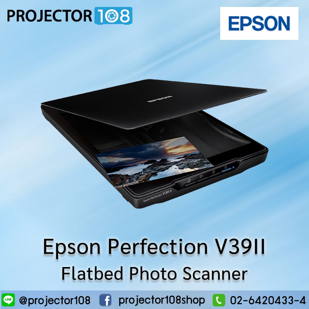 Epson Perfection V39II Color Image Scanner - Flatbed Photo Scanner ...