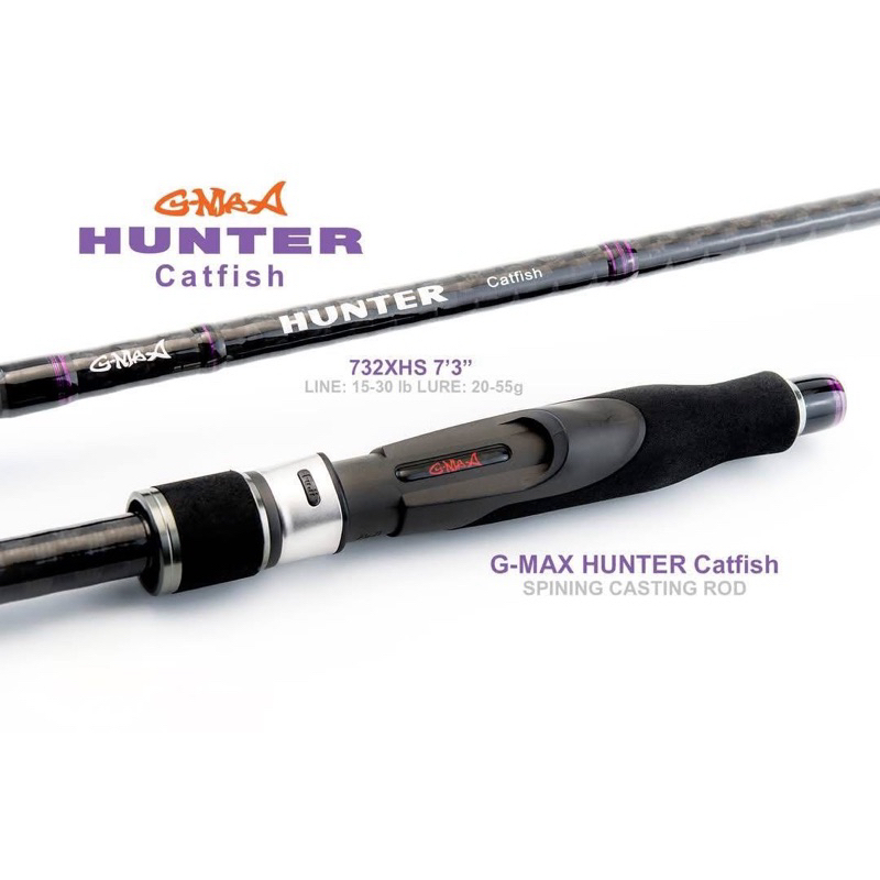 G-MAX HUNTER Catfish คันสปินนิ่ง ต่อโคน G MAX คันเบ็ด | Shopee Thailand