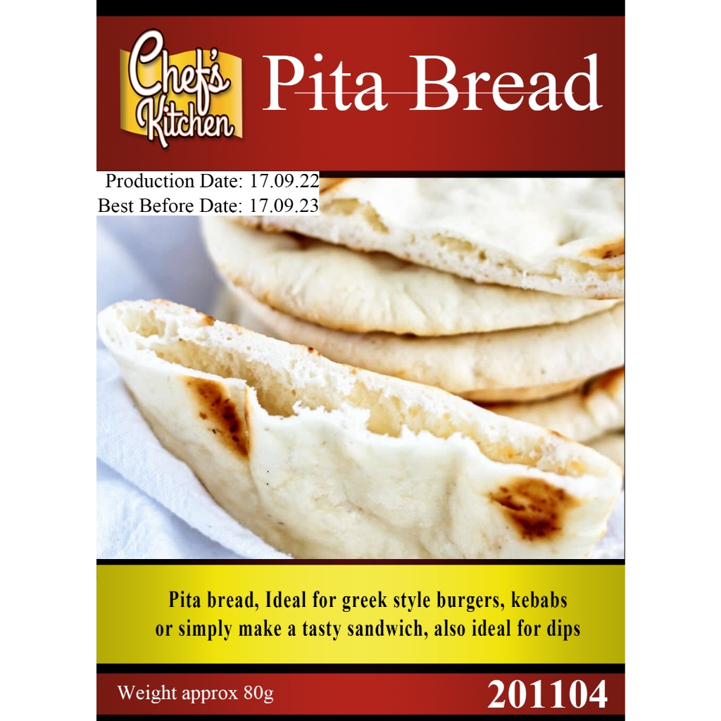 CHEFS KITCHEN Homemade Pita / Pitta Bread * 10 PACK * 500g | Shopee Thailand