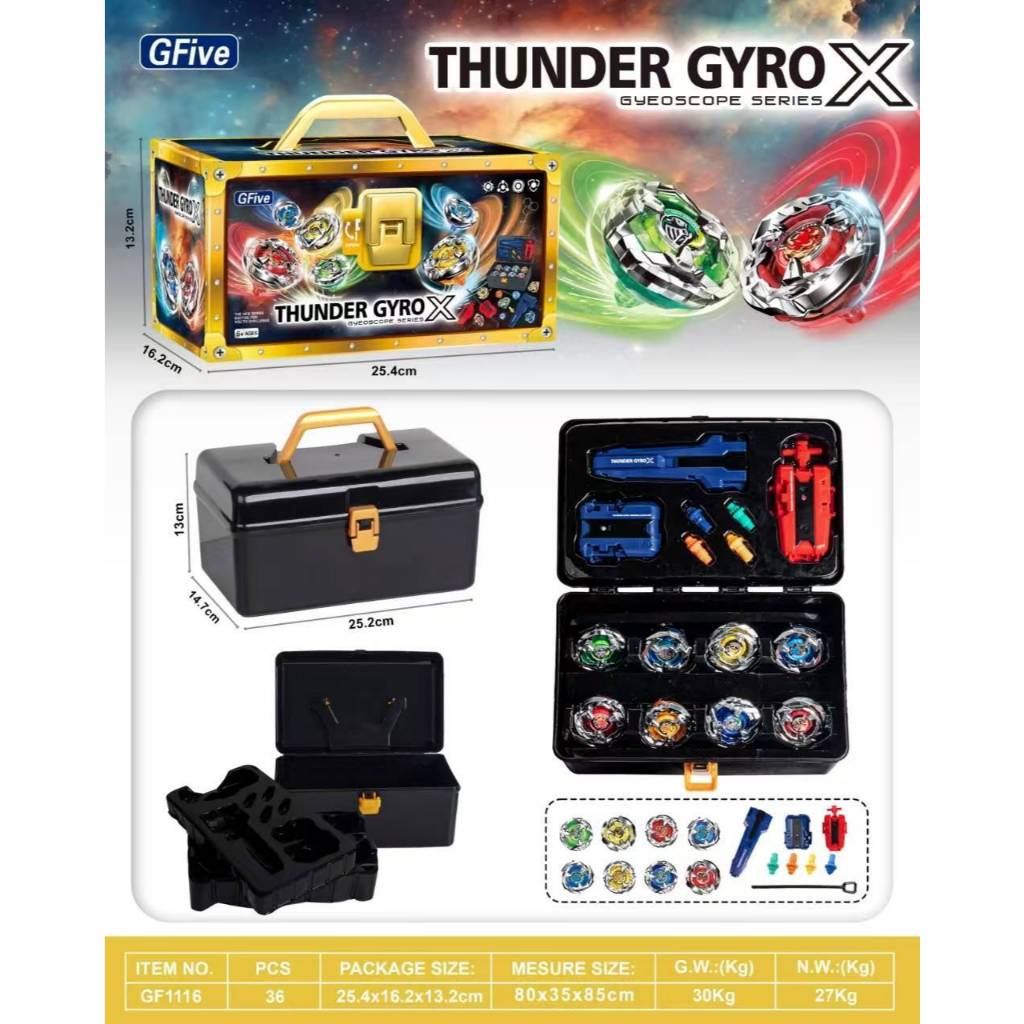 พร้อมส่ง🚚ชุดกล่องเบย์เบลด Combo Set Beyblade THUNDER GYRO X ซื้อเซ็ตนี้สุดคุ้ม พร้อมส่ง | Shopee ...