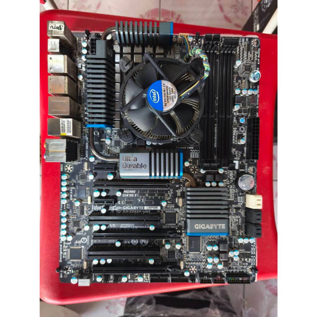 ชุดอัพเกรด CPU Core I7 2600 พร้อม เมนบอร์ด Gigabyte GA-Z68XP-UD5 มีฝา ...
